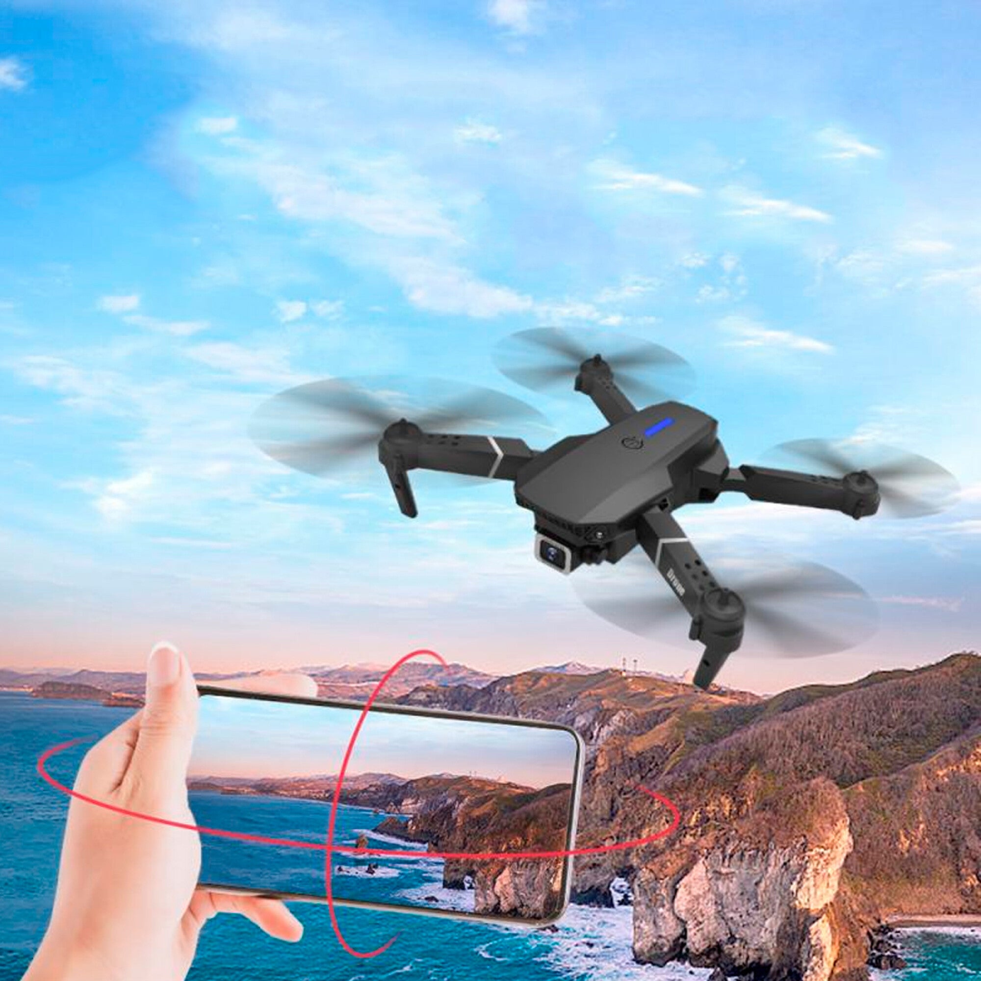 Dron con Doble Cámara 4K | Grabación en Alta Definición y Estabilizaci ...